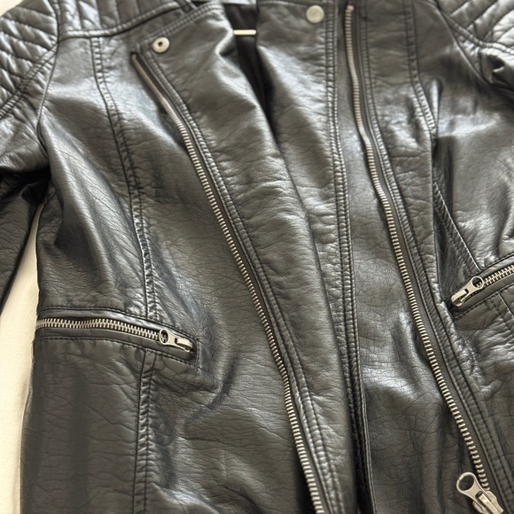 Free People | Jackets & Coats | Free People Size 6 Black Leather Jacket ...